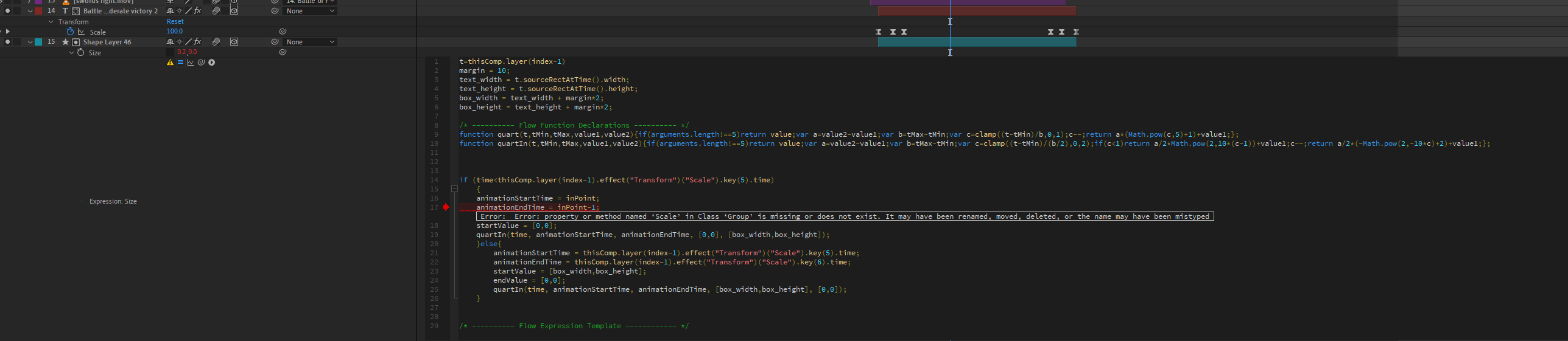 Solved Expression Error Transform Effect With Scale Key Adobe