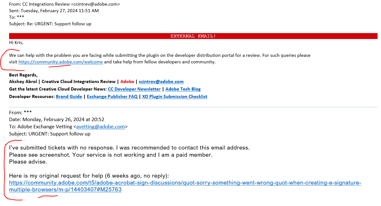 "Sorry something went wrong" when creating e-signa... - Adobe Product ...
