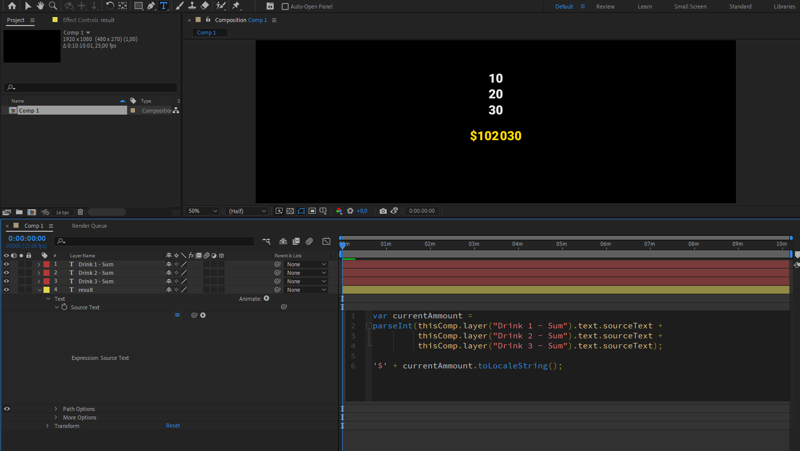 Solved: After effects Sum Numbers & expressions - Adobe Community - 8806239