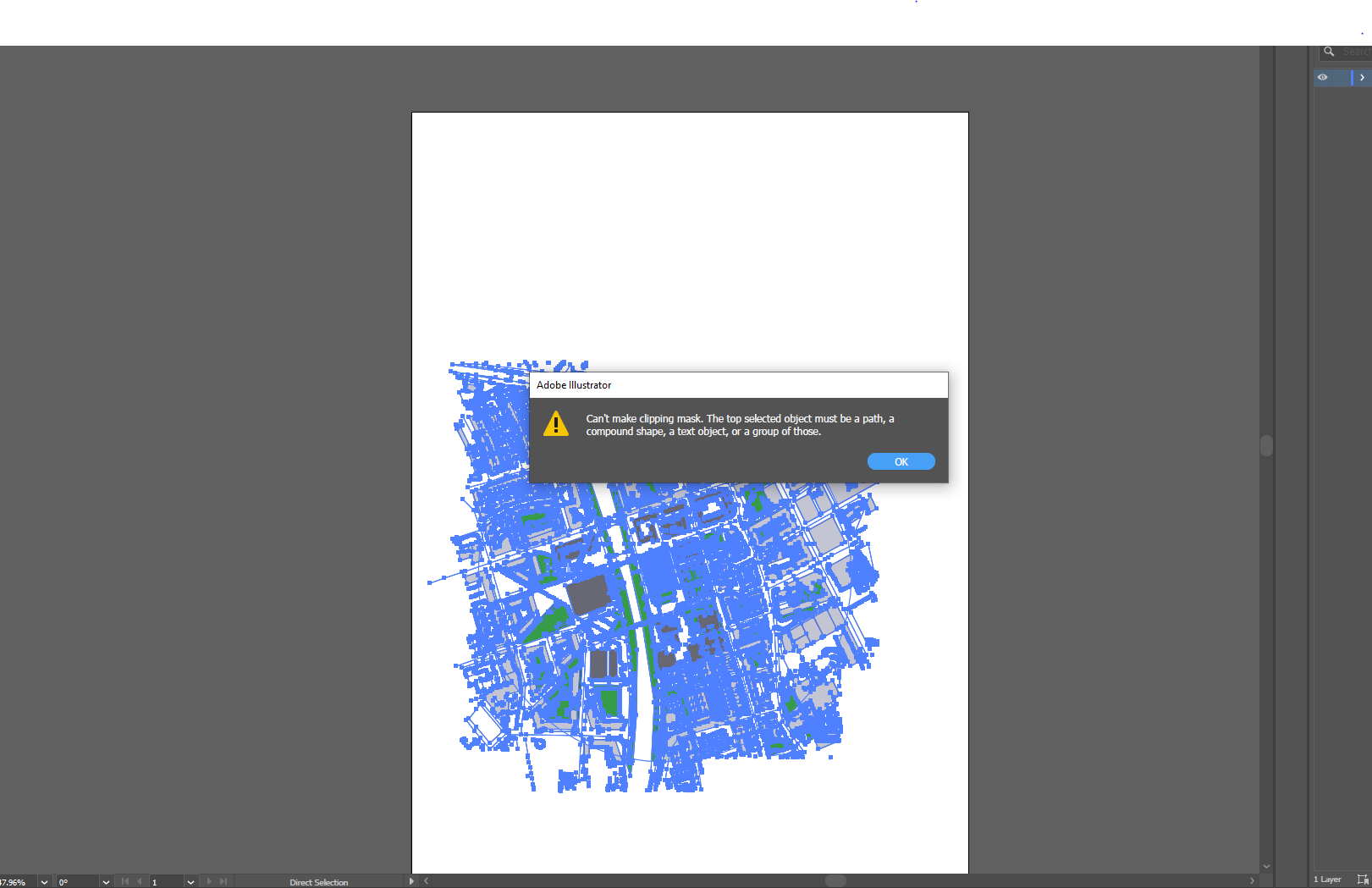 clipping mask error after using live paint - Adobe Product Community ...