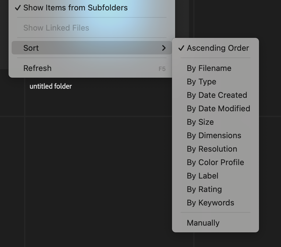 adobe bridge - sort by folders - Adobe Product Community - 14393839