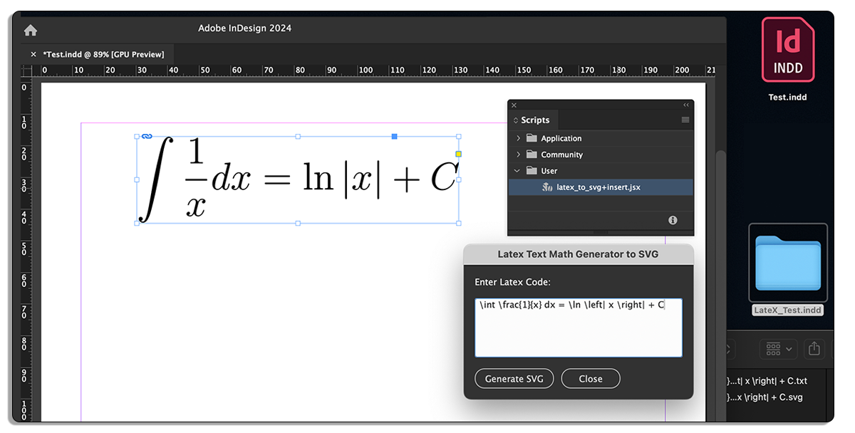 Latex to SVG / InDesign Script - Adobe Product Community - 14465292