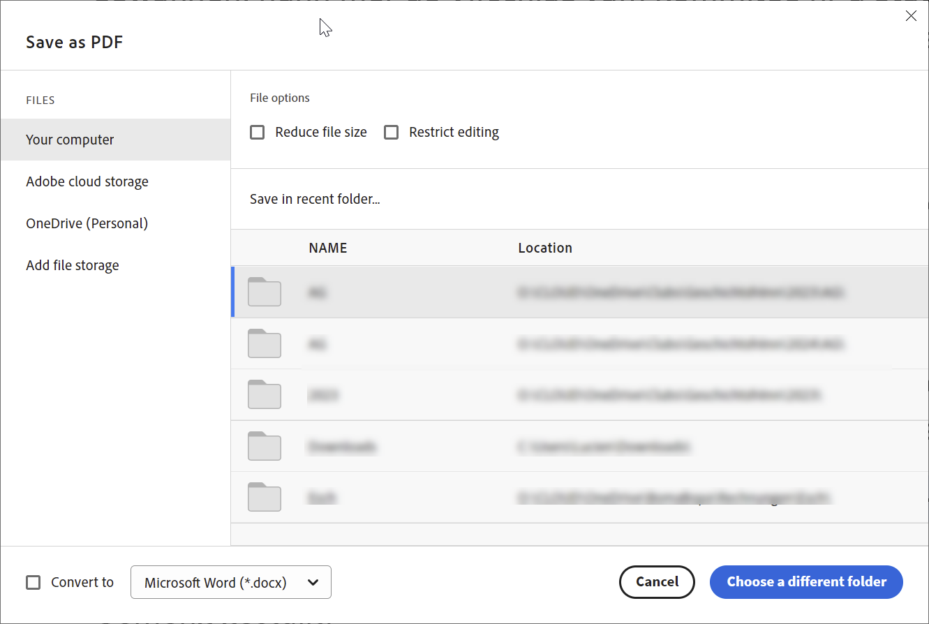 Option to save files to Adobe Cloud storage not sh... - Adobe Product ...