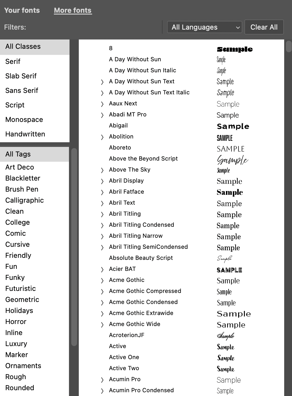 New Feature: Enhanced Font browser is now in Photo... - Adobe Community ...