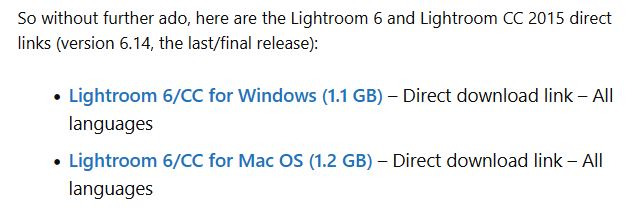 Solved: Lightroom 6 download - Adobe Product Community - 14468668