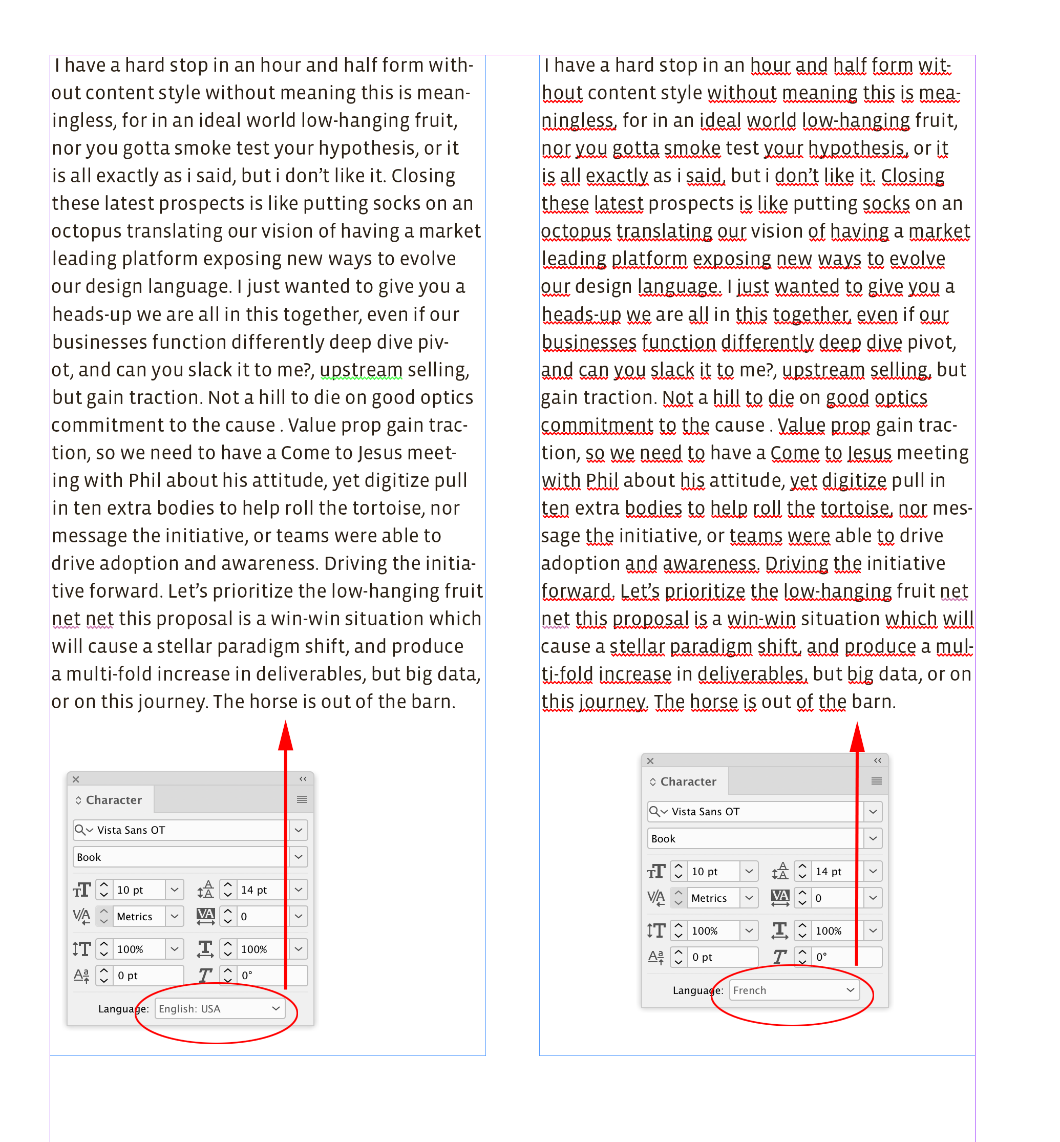 Solved: When I change my user dictionary language my text ... - Adobe ...