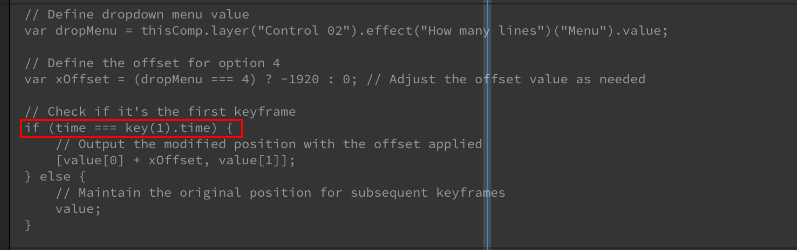 Solved: Change starting position with drop down expression - Adobe Community - 14472064