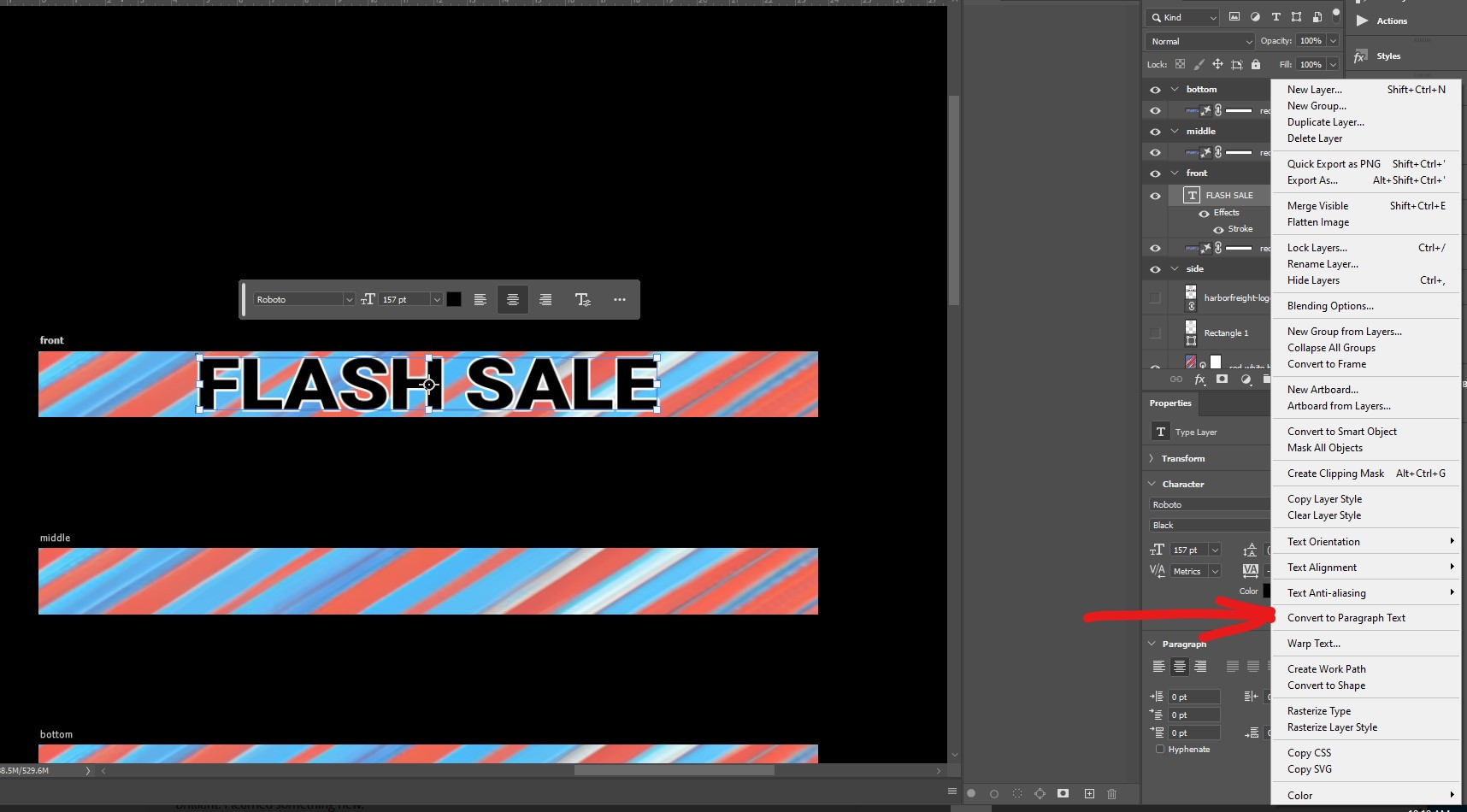 Solved How To Remove A Text Layers Bounding Box In Photo Adobe