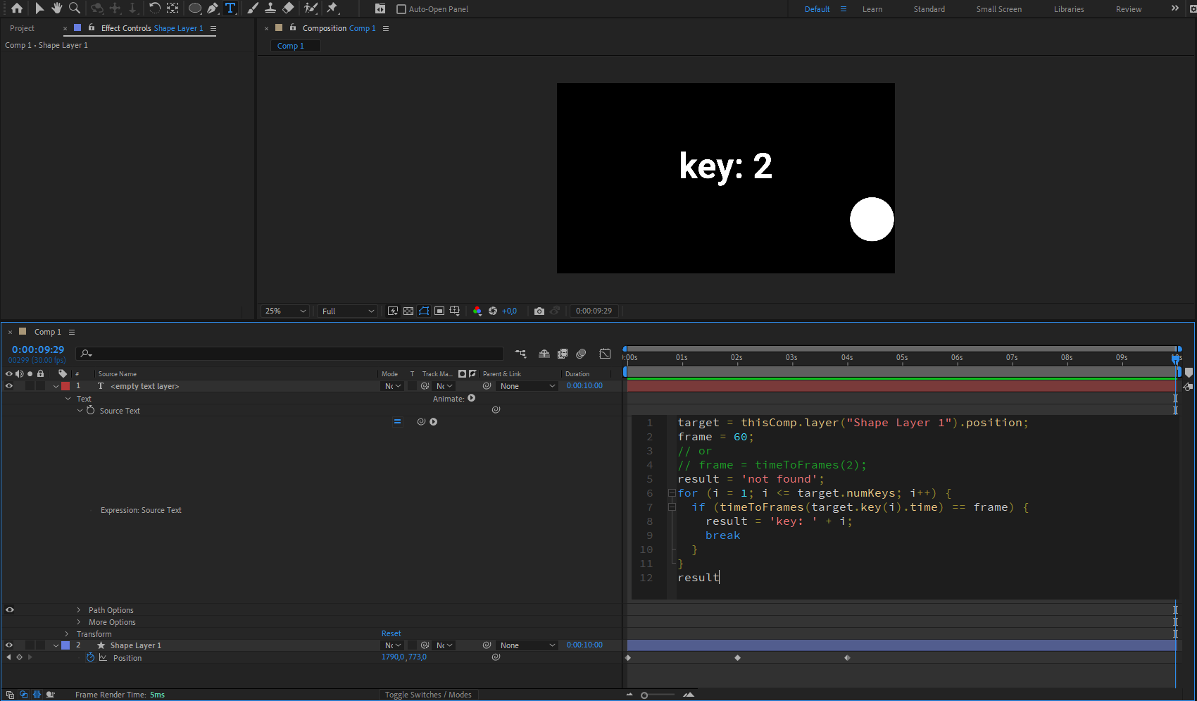 Know a keyframe's exact time on timeline - Adobe Community - 14516523