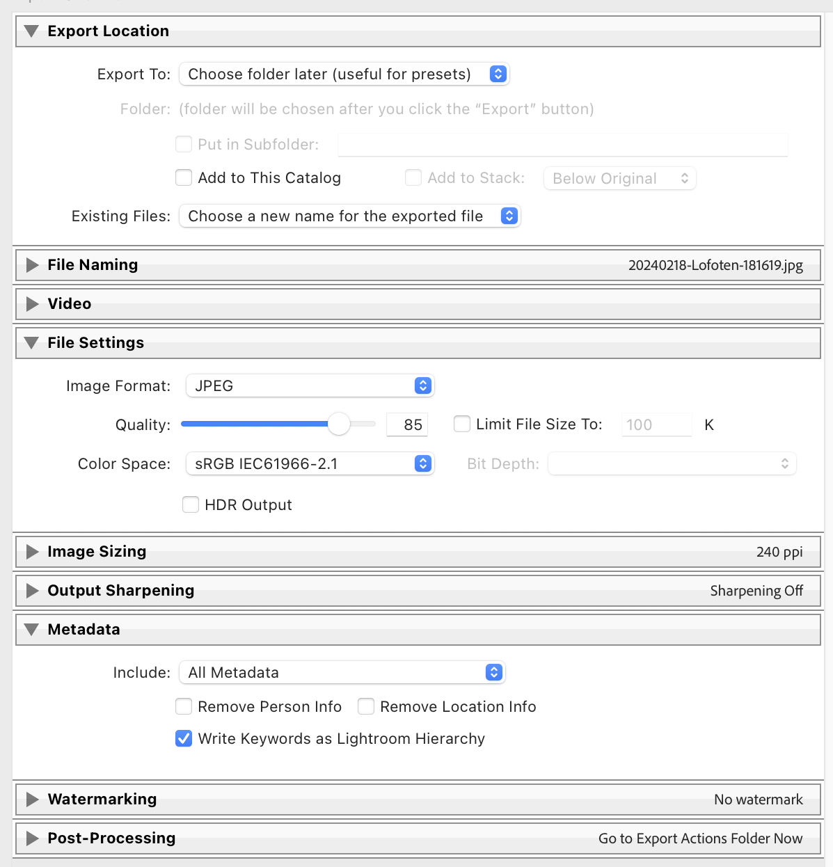 P: JPG export strips exif information even with in... - Adobe Community ...