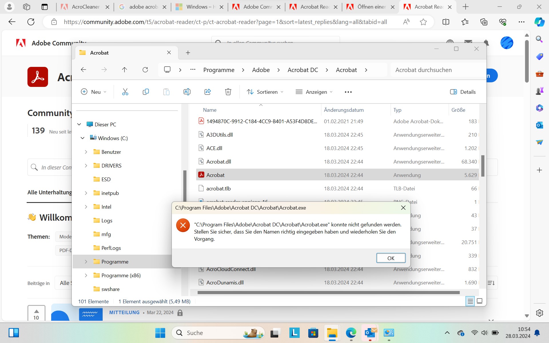 Acrobat Reader is not opening - Adobe Community - 14519828