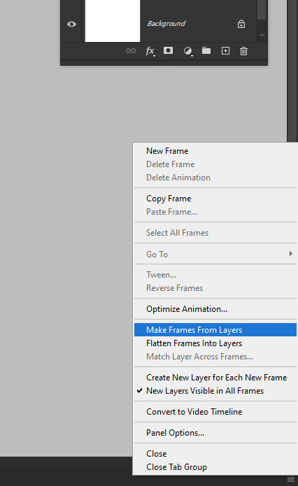 Solved: Make Frames from Layers not showing - Adobe Community - 13479750