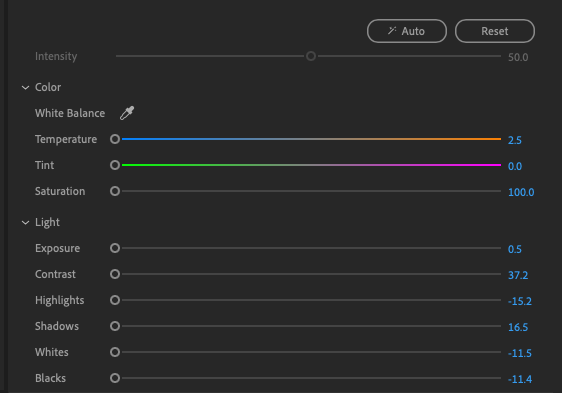Lumetri Color Sliders are all to the left - Adobe Community - 14524712