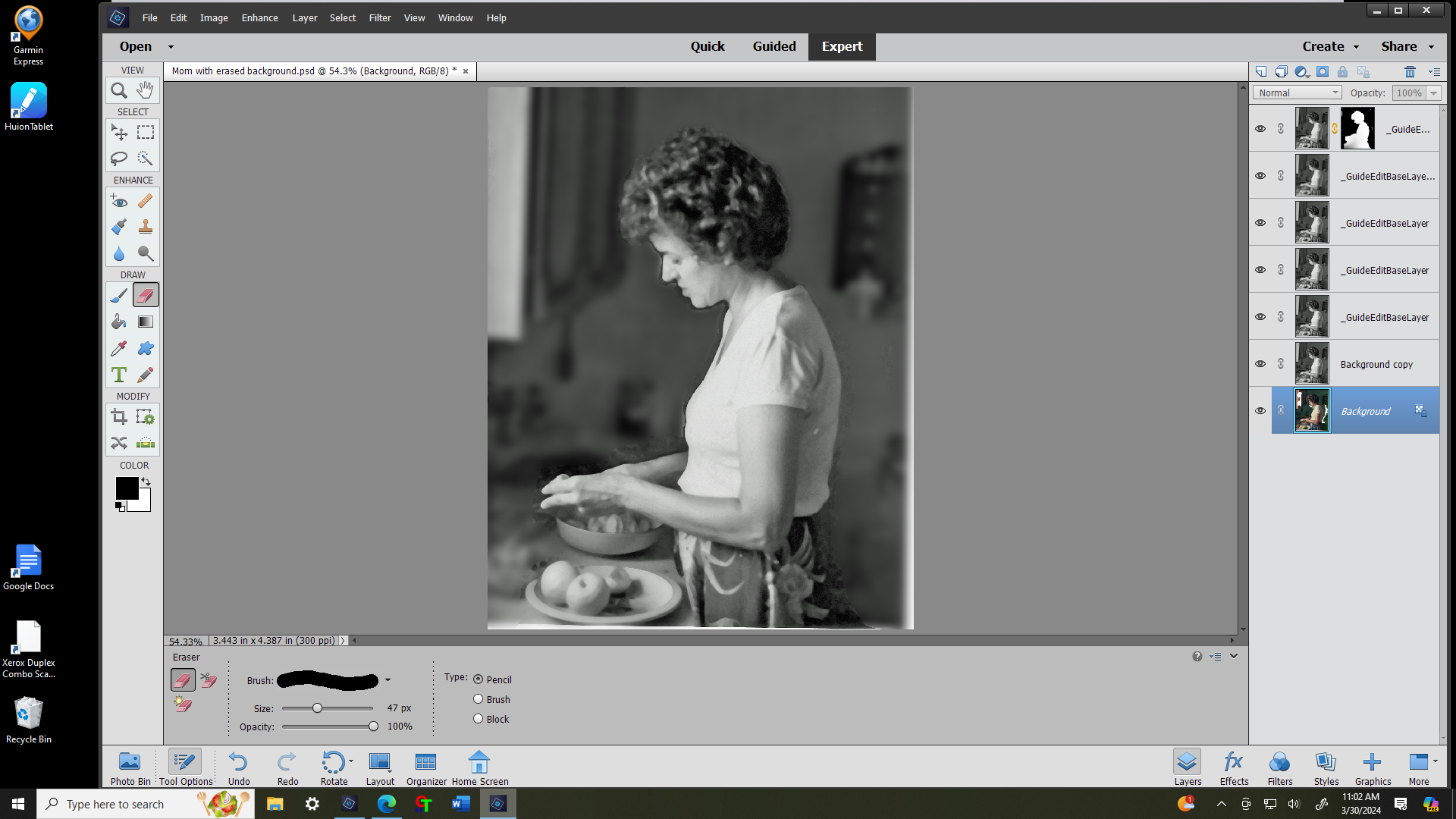 Eraser tool. 2021 Ed. I used the eraser tool and n... - Adobe Product ...