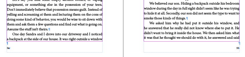 Solved: Page bottoms not lining up - Adobe Product Community - 14525151