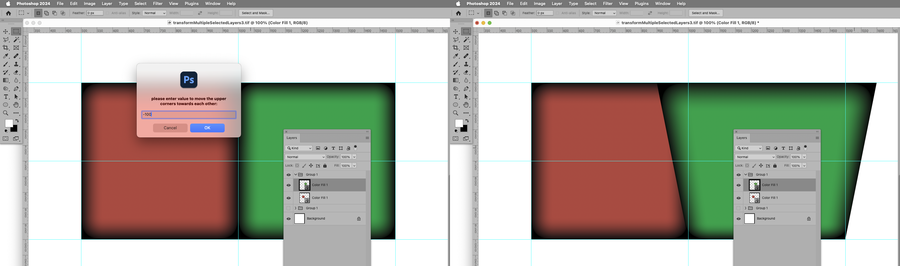 Transform Skew by mouse vs by typing exact value - Adobe Community ...