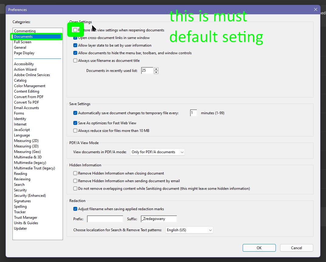 Solved: Re: Adobe Acrobat Pro DC - Default Page Display se... - Adobe ...