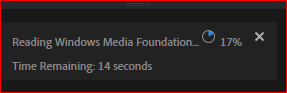 "Reading Windows Media Foundation" when opening a ... - Adobe Product ...