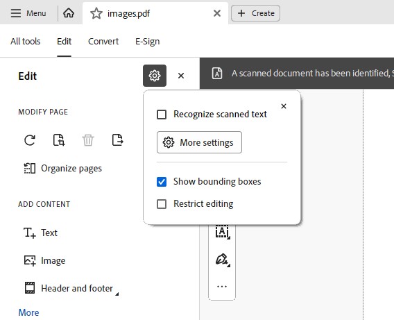 Solved: How to turn off Automatic OCR in PDF Edit 2023 - Adobe Product ...