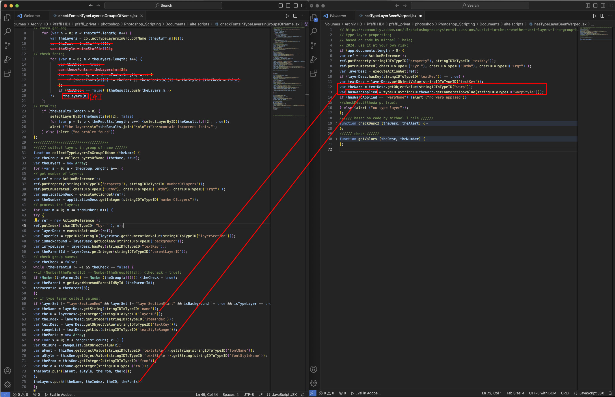Solved Script To Check Whether Text Layers In A Group Ha Adobe