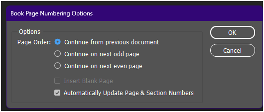 How to autonumber pages 1-the last page for a book... - Adobe Product ...