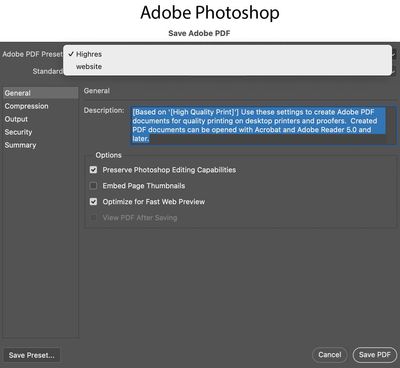 Solved: Photoshop no longer giving option to save as PDF - Adobe ...