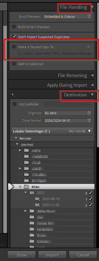 La fenetre destination n apparaît pas - Adobe Community - 14546051