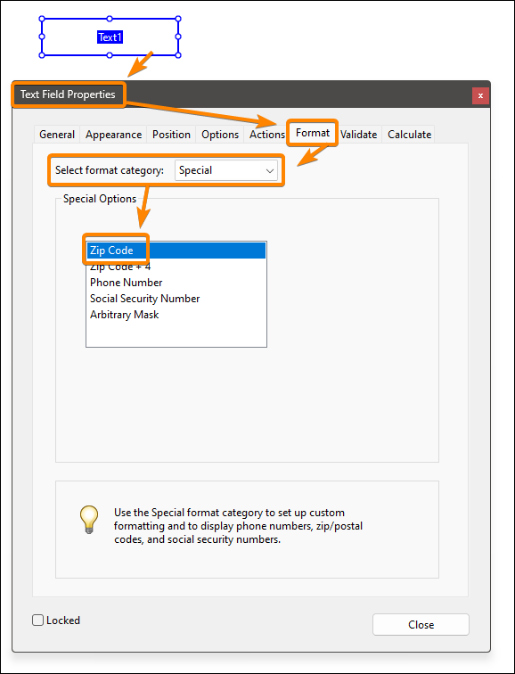 Unable to enter zip code with leading zero - Adobe Community - 14550367