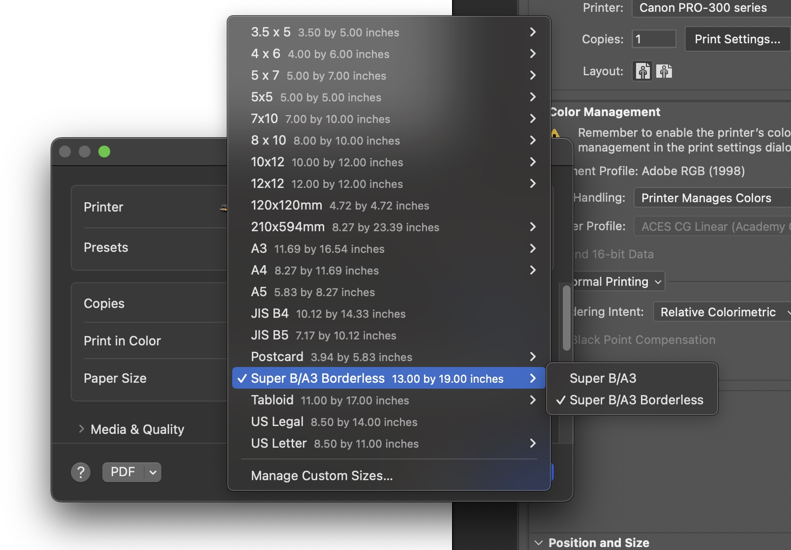 P: Print module list of page sizes doesn't update - Adobe Product ...