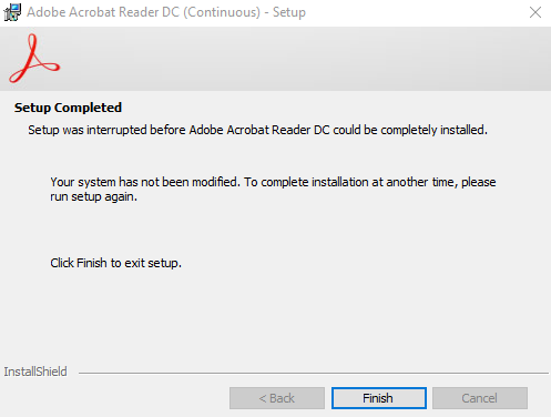 Solved: Adobe Acrobat Reader DC Newer version already inst... - Adobe ...