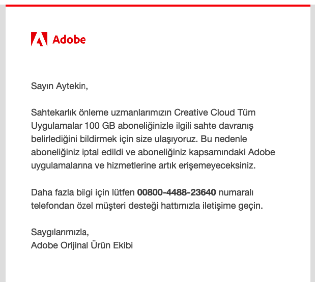 My Adobe account was closed with the warning "fake... - Adobe Product ...