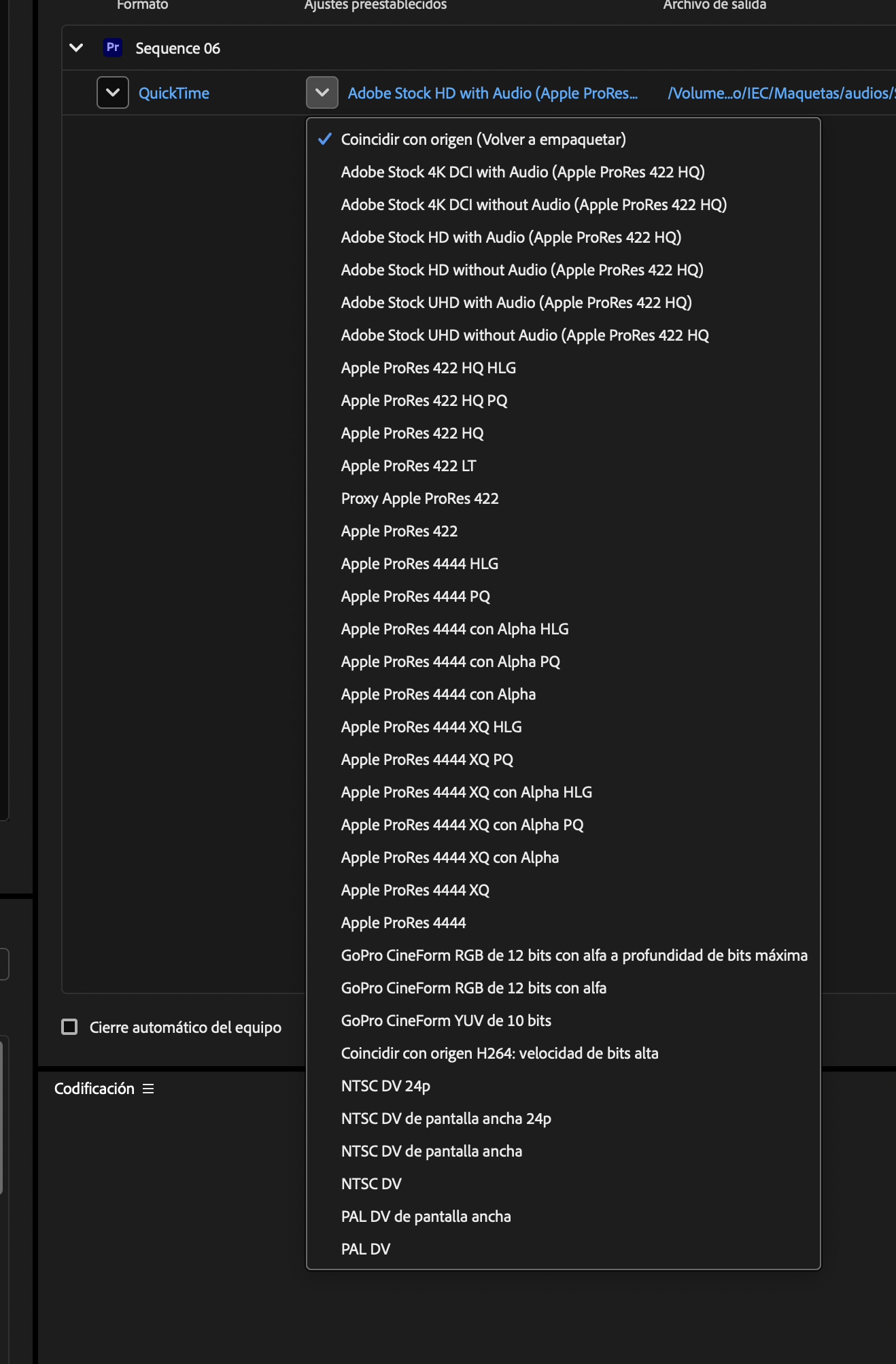 cant find dvcpro hd 1080i60 in premiere - Adobe Community - 14559600
