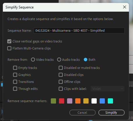 Solved: Make Subsequence became Simplify Sequence ?? - Adobe Product Community - 14564868