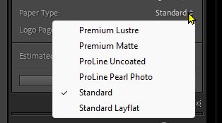LRC book module and Blurb paper types - Adobe Community - 14569913