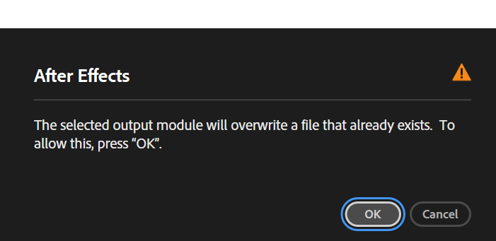 Overwriting multiple renders confirmation is alway... - Adobe Product Community - 14347453
