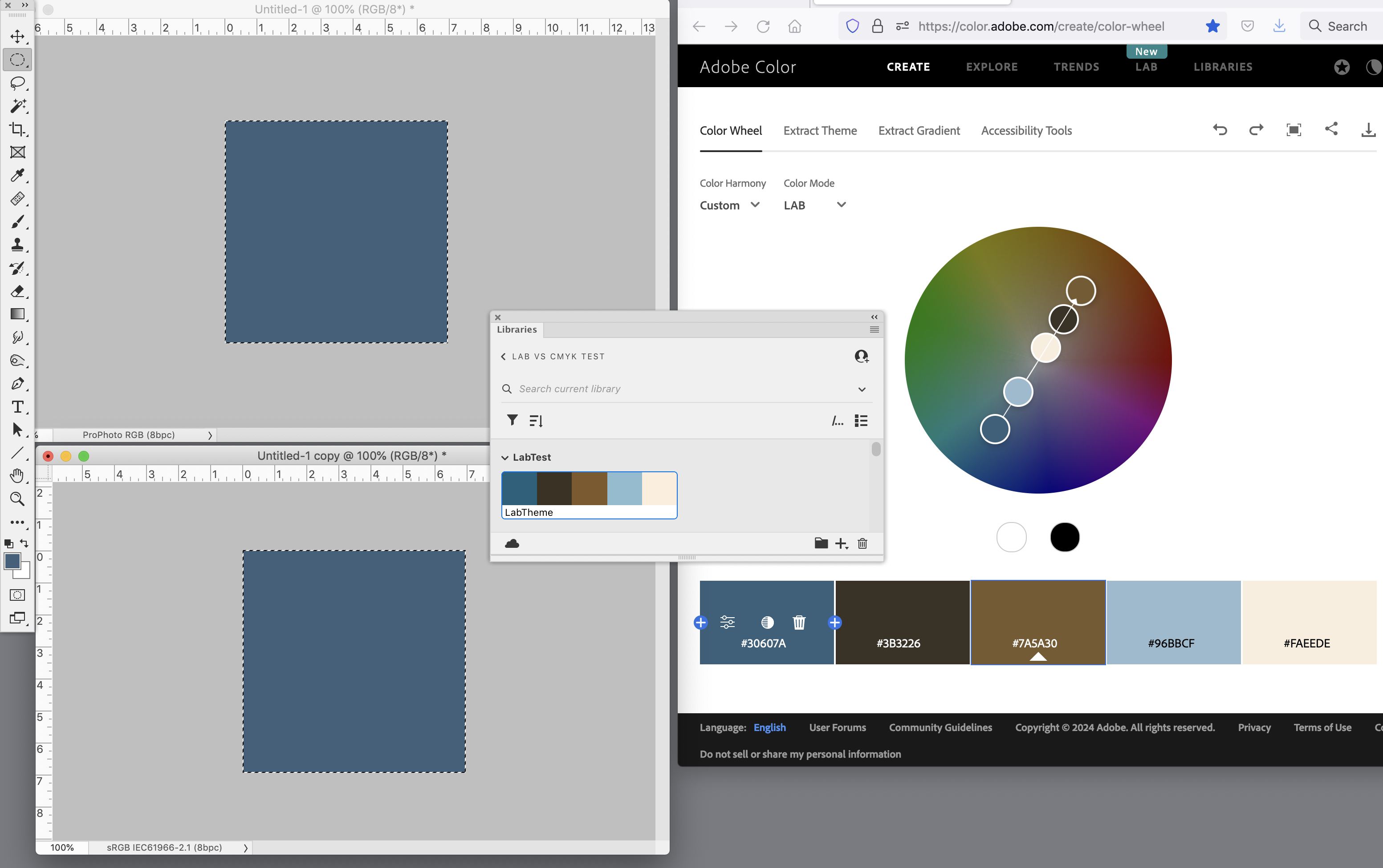 What color space does the Adobe Color Wheel refer ... - Adobe Community ...