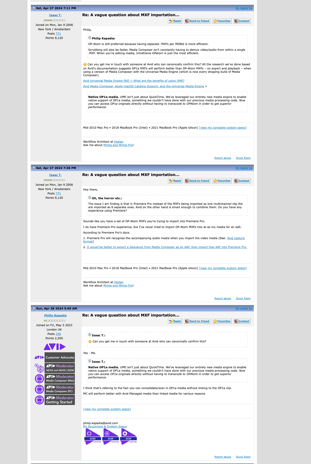 Importing MXF files into Premiere Pro - Adobe Product Community - 14581884