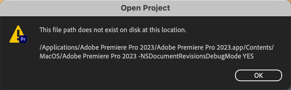 Solved: Can't launch Premiere Pro in debug mode. - Adobe Community - 14595517