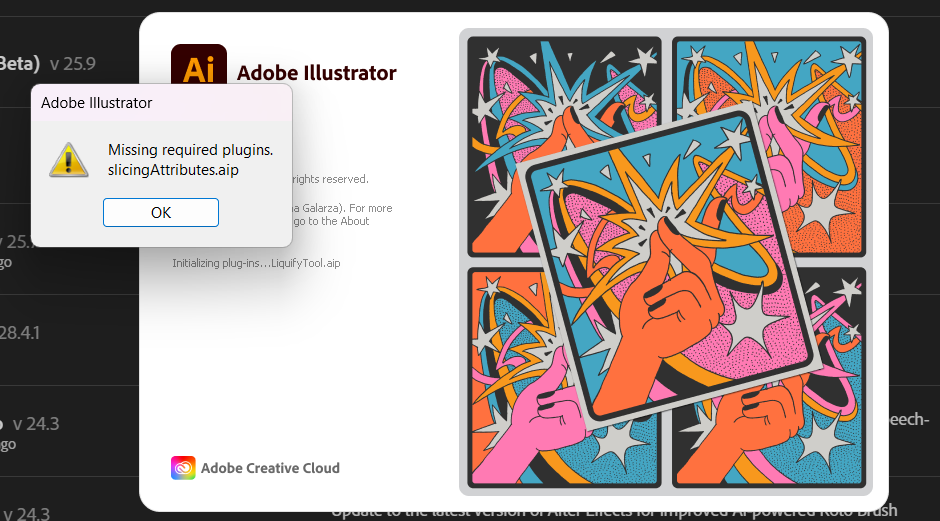 Illustrator And Missing Required Plugin Crash Adobe Community 14596379 