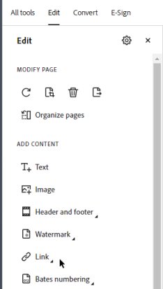 Add Hyperlink to PDF - Adobe Community - 14596046