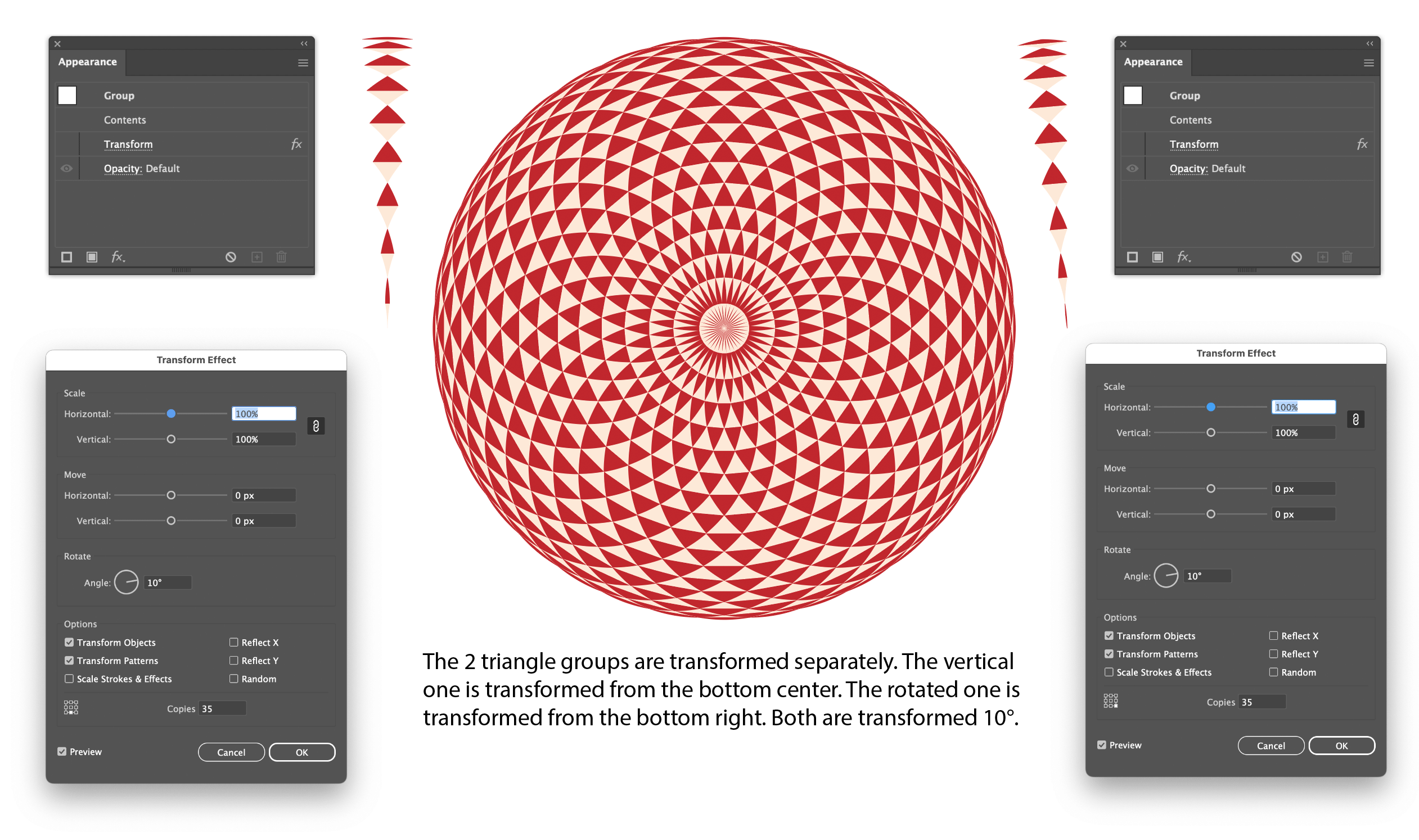 How did I make this?! Radiating triangle sphere sh... - Adobe Product ...