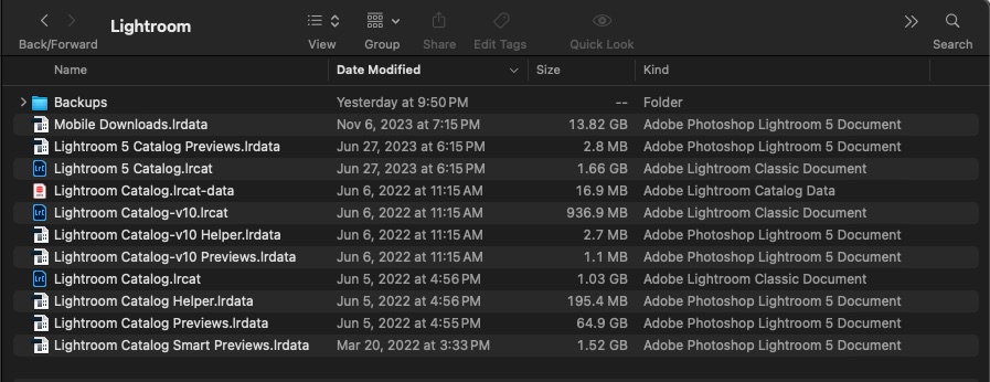 LRC Backups. - Adobe Community - 14600541