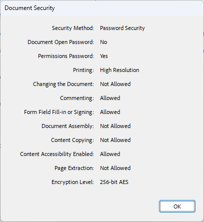 cannot remove security on my document when signed ... - Adobe Product ...