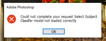 P: PS Error: Could not complete your request Selec... - Adobe Product ...