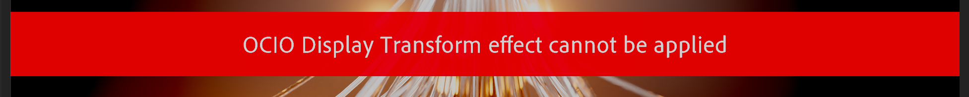 OCIO Color Management slow - Adobe Community - 14609771