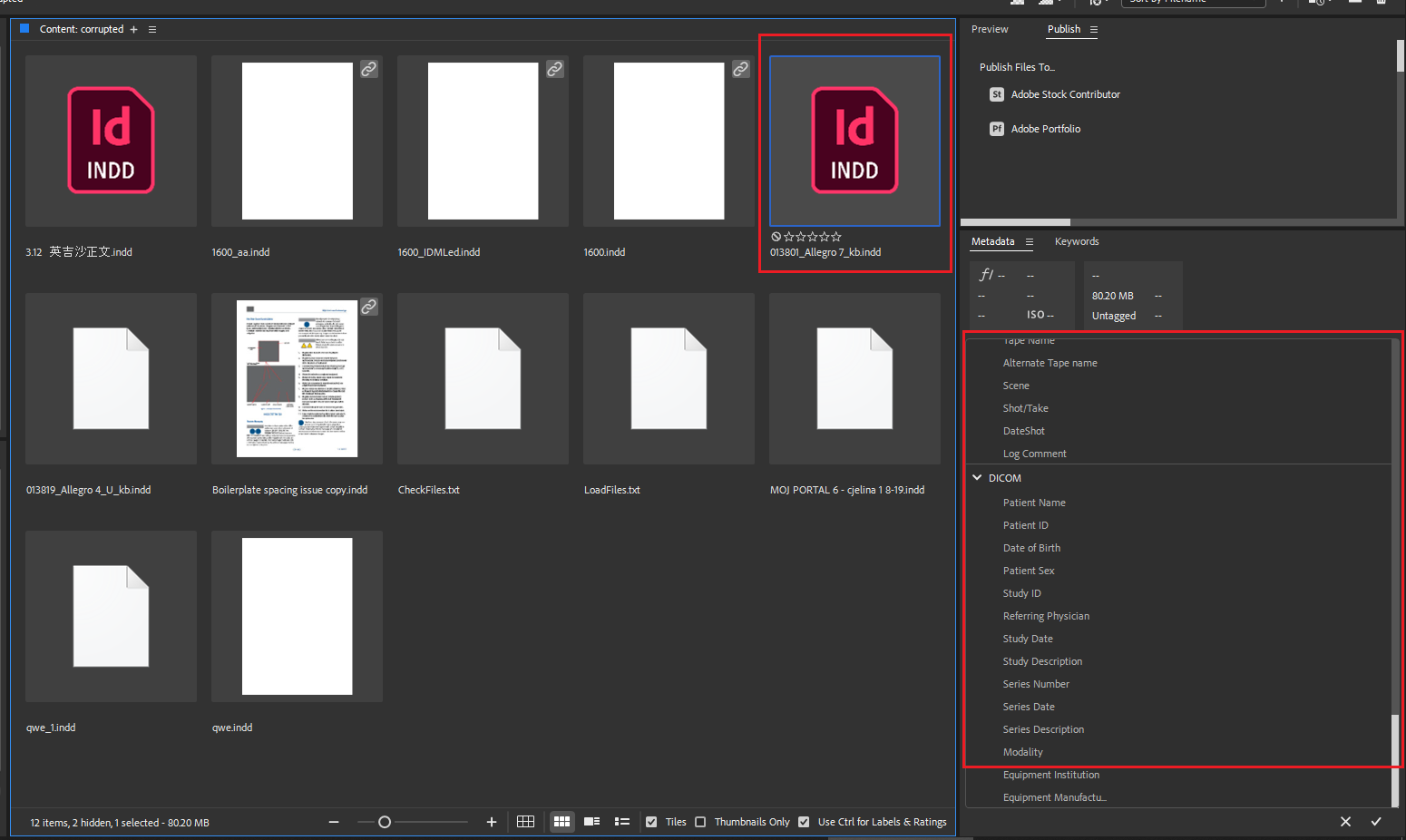 How to find corrupted or unoenable indd files in a... - Adobe Community ...