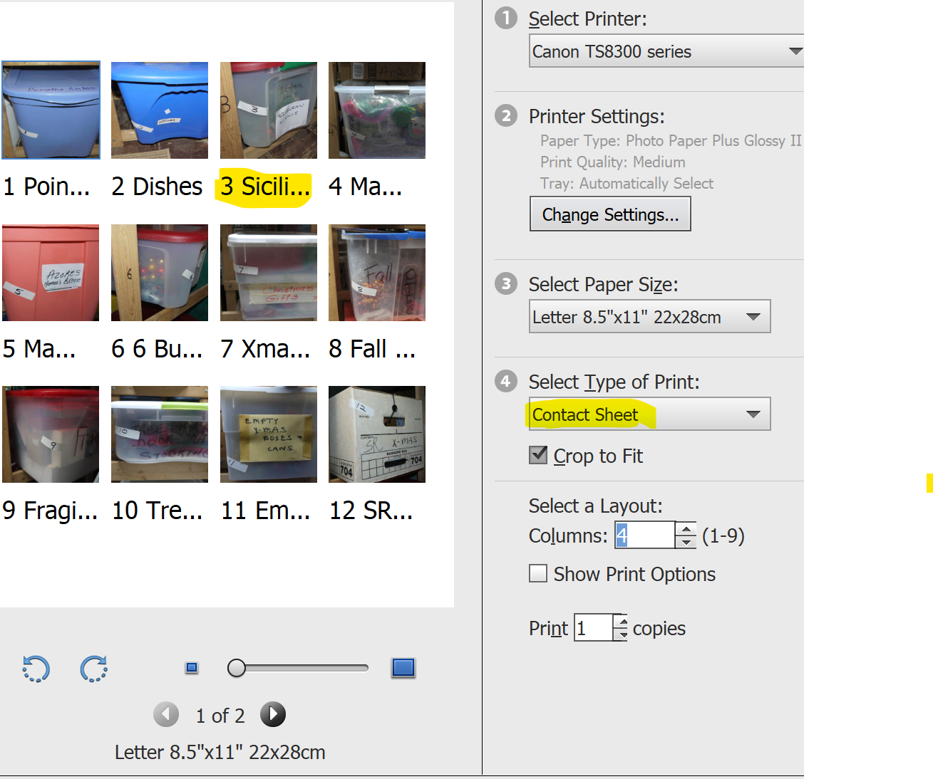 In "batch" photo printing, "caption" letters are ... - Adobe Product ...