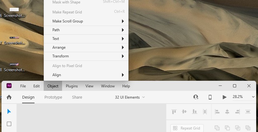Solved: Unable to see option from Object tab from top bar ... - Adobe ...
