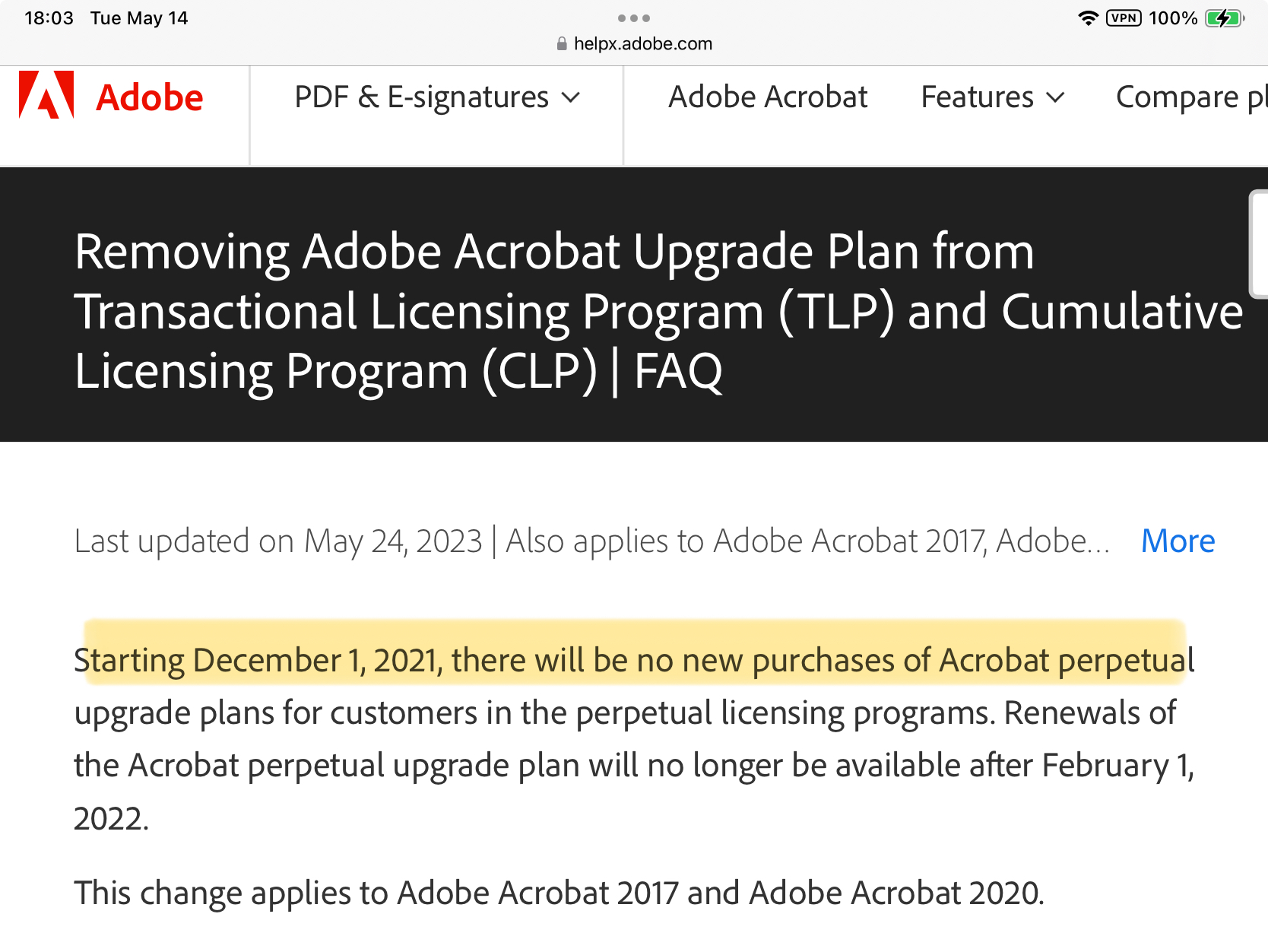 Solved: Adobe Acrobat XI Pro - Adobe Product Community - 14248261