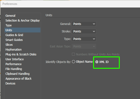 Illlustrator adding junk id behind unique XML ID l... - Adobe Community ...